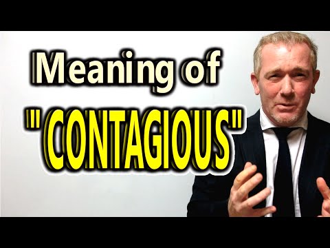 Meaning of "CONTAGIOUS" [ ForB English Lesson ]