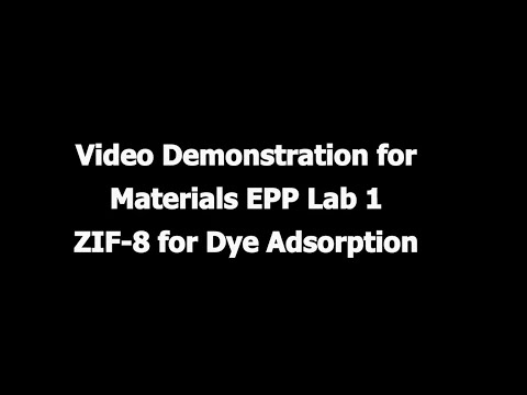 ZIF-8 for dye adsorption_National University of Singapore