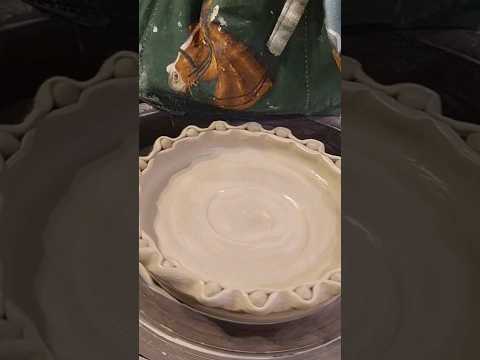 Pie dish making! #pottery #plate #pie dish