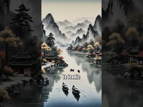 The Essence of Chinese Painting#ChineseArt #InkWash #CulturalHeritage #LandscapePainting
