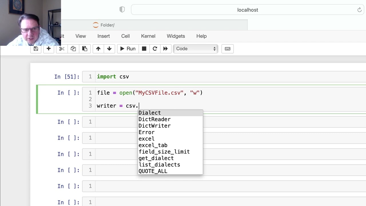 Writing Data into a CSV File using Python