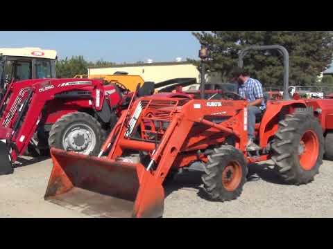 Kubota L4350 Wheel Tractor With Front Loader | Live and Online Auctions ...