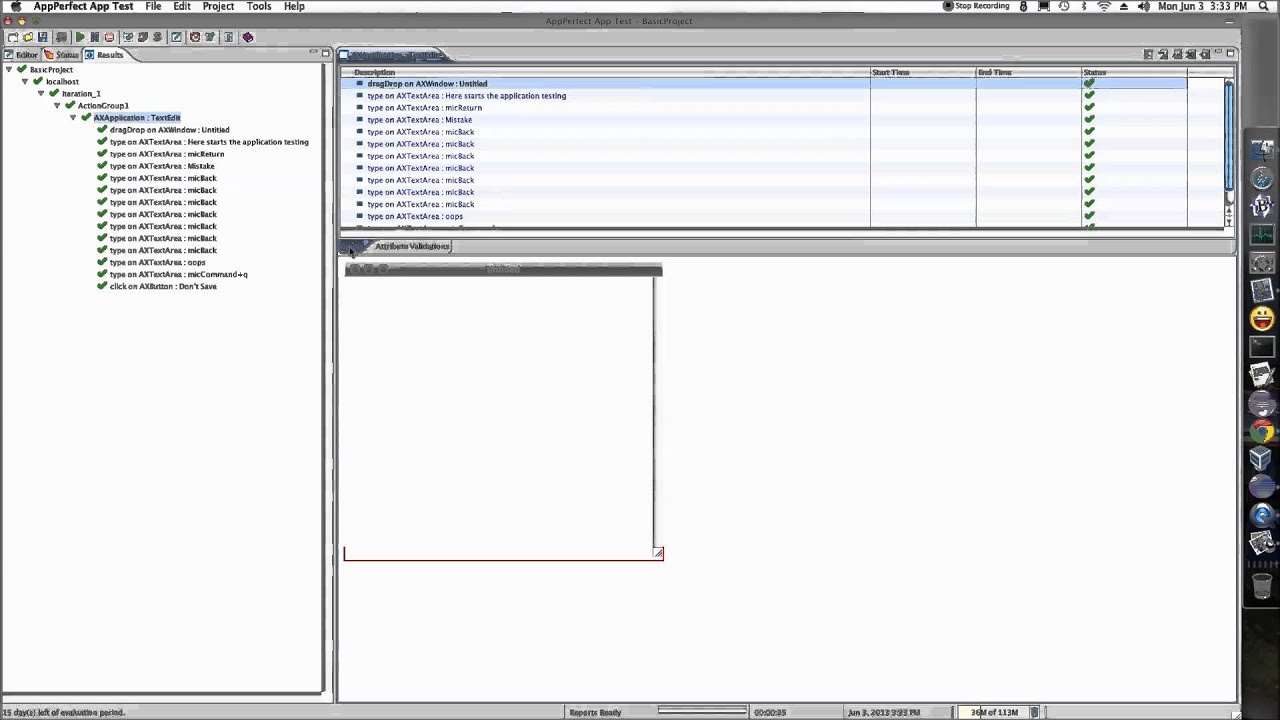 Application Test | Test Results
