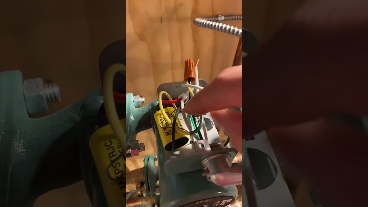 Wiring a TACO 007 pump, it doesn’t matter which wires you connect the black or white to￼￼