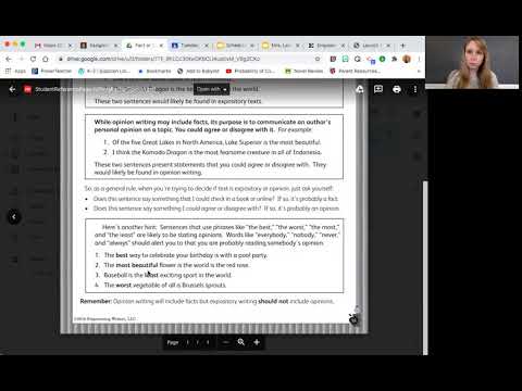 Grade 5 Fact vs Opinion