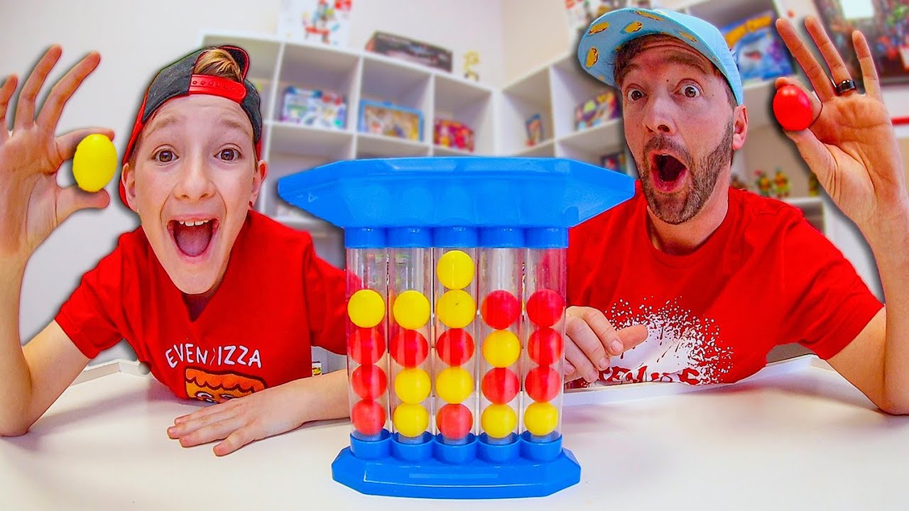 Father & Son PLAY BOUNCING BALL! (First To Get Four!)