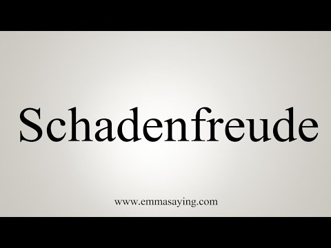 How To Say Schadenfreude