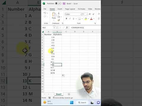 how to Convert number to letters using char function | Convert Numbers into Alphabet Characters