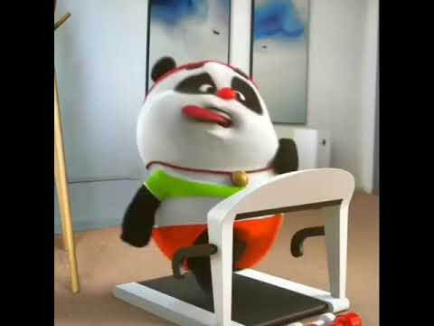 Panda Exercising Gif