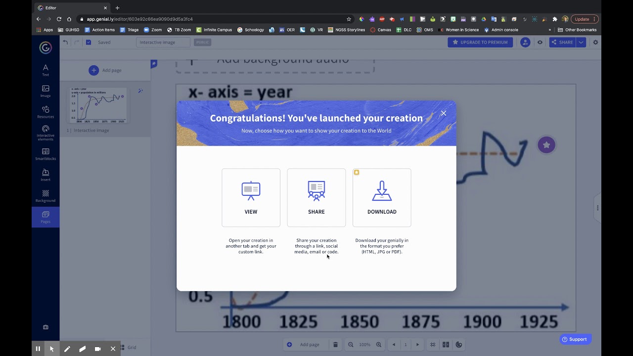 Genially - Sharing/Posting