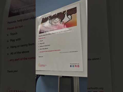 🚫 “Please Do Not Hang from the Computer” — Sign at Prisma Hospital 😅 | 医院的爆笑警告标语 🚫