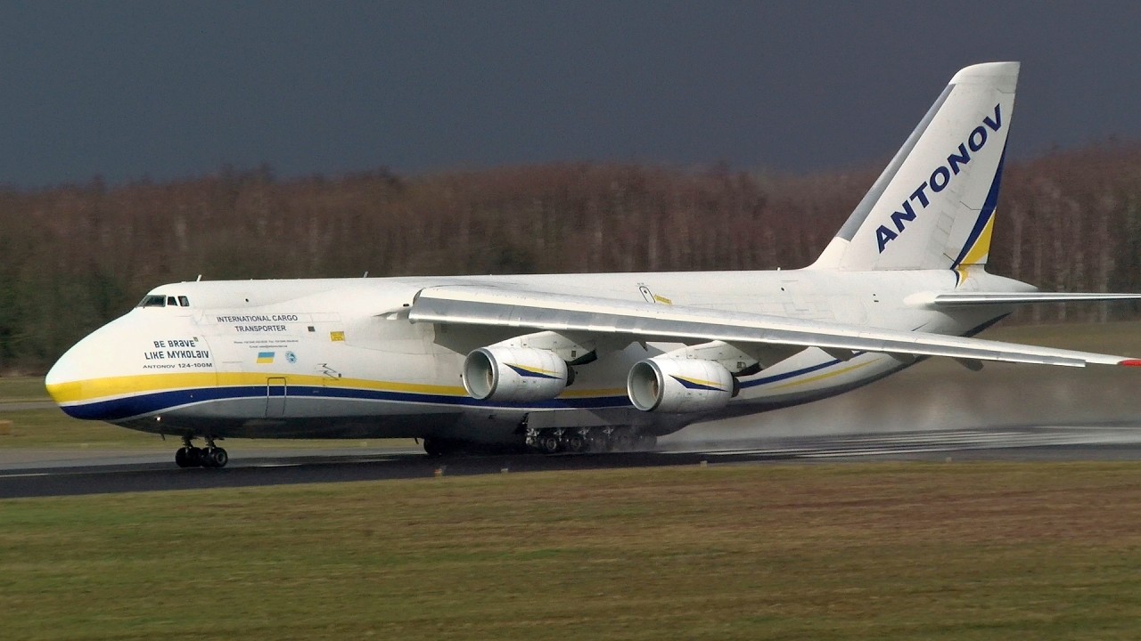 The Giant Antonov An-124-100M UR-82007 Takeoff
