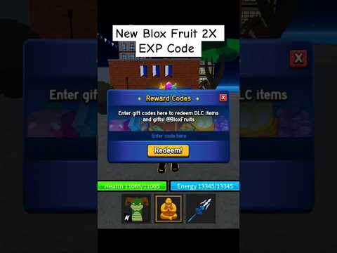 New Blox Fruit 2X EXP Code #bloxfurit #roblox