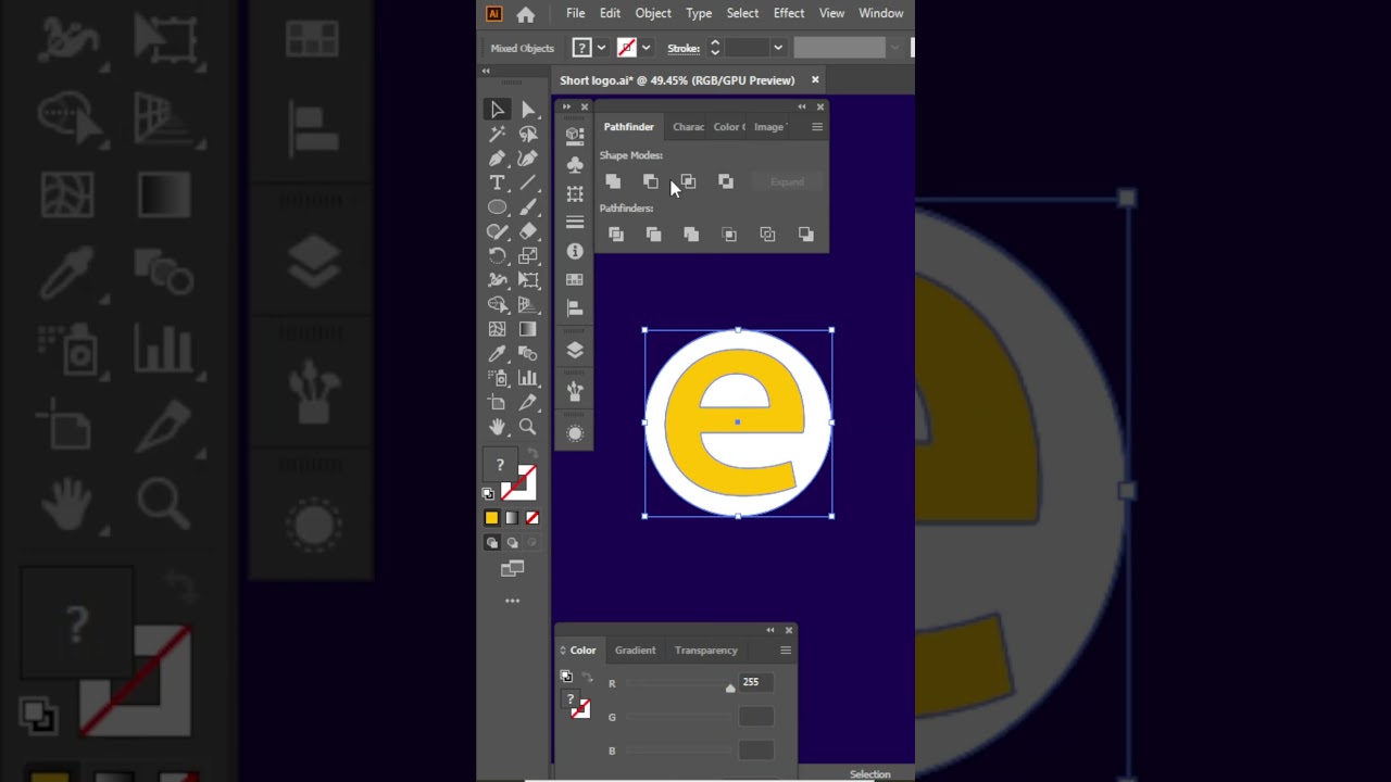 Word-mark logo design - er logo - Graphic design #shorts