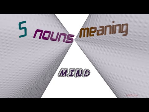 mind - 9 nouns which are synonyms of mind (sentence examples)