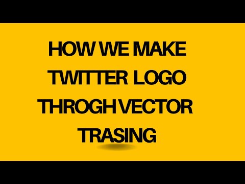 How We Make Twitter Logo Through Vector Trasing | NHT TECH | VFCDER