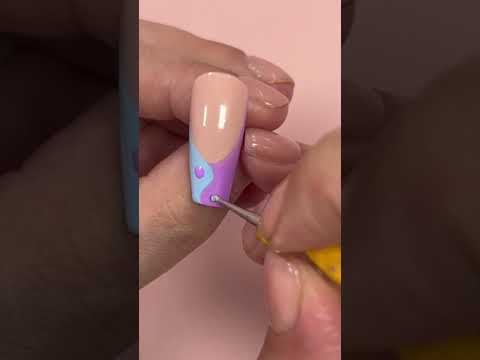 YING YANG Y2K Nail Art with Glitterbels #shorts
