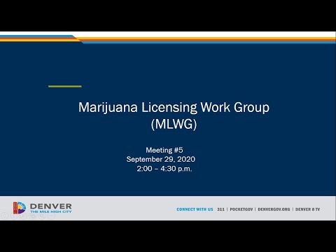 Marijuana Licensing Work Group Meeting - Sept. 29, 2020
