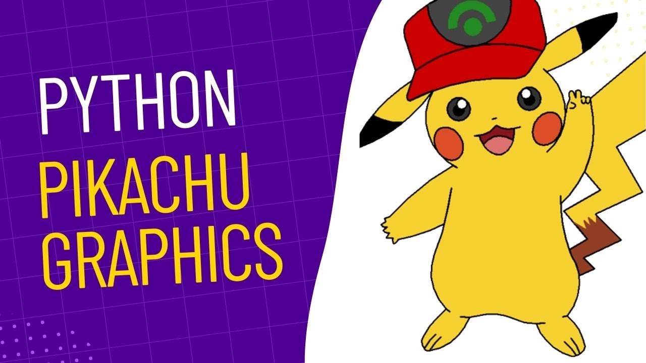 Python Graphics Animation | Pikachu Code In Python | Python Pikachu Code