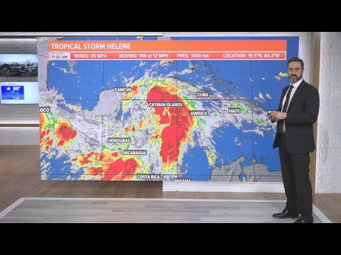 Tropical Storm Helene: Latest advisory, spaghetti models, forecast cone, watches, warnings