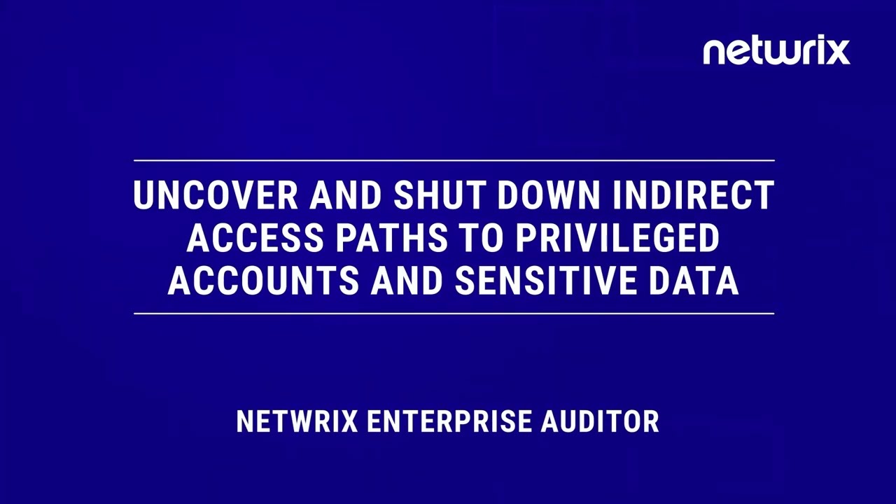 Netwrix Enterprise Auditor - Shadow Access | AIQON