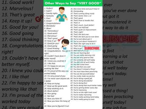 Other Ways to Say Very Good #synonyms #english #englishgrammar #ielts #students #learning #shorts