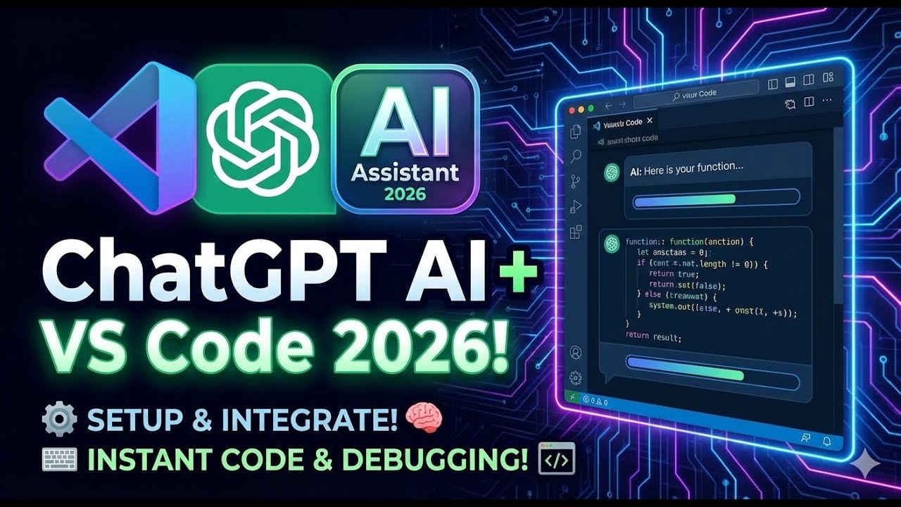 How to Integrate & Use ChatGPT in Visual Studio Code [ 2026 ] Setup ChatGPT AI Assistant in VS Code