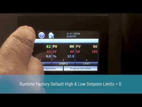 MCT4 - SETPOINT LIMITS RUNTIME