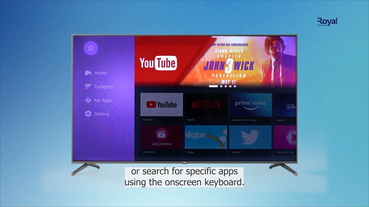 How to Download Apps on your Royal Smart TV
