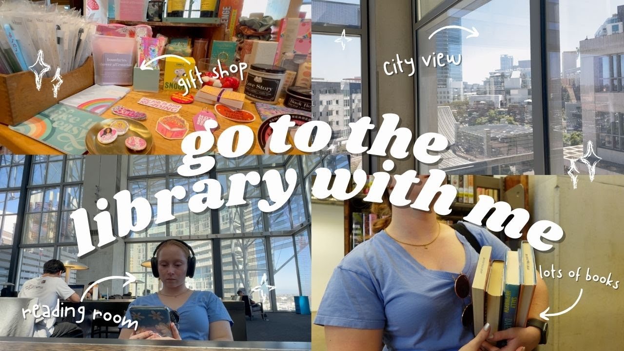 Go To The Library With Me! 🛍️📚 | doing hard things, getting out there, exploring the new city, haul