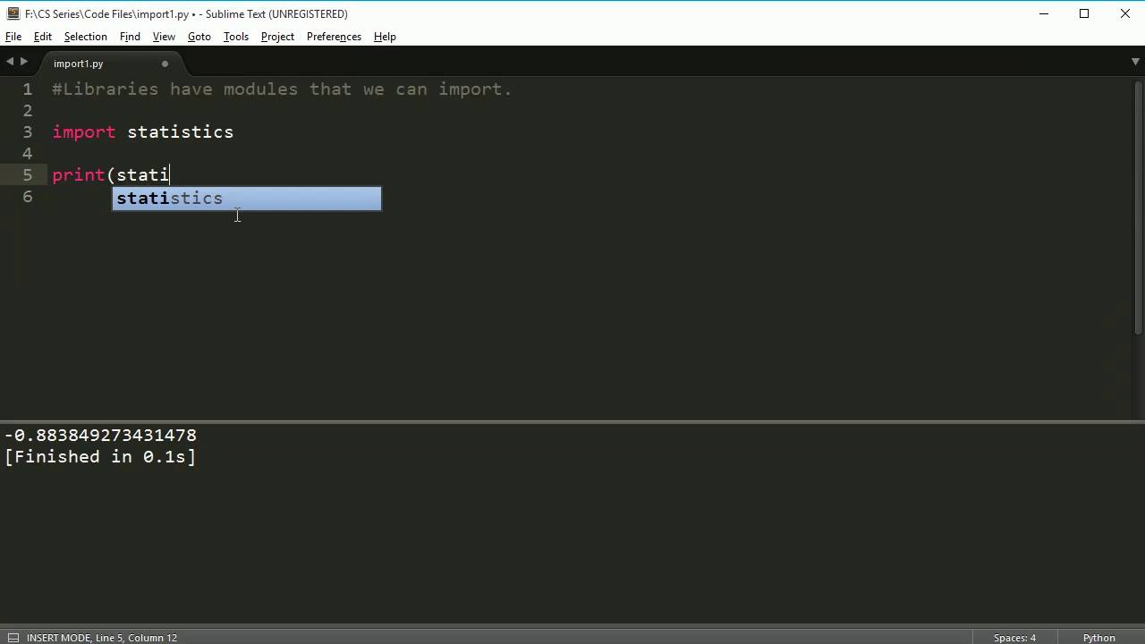Python Programming Series (Modules 1): Importing modules