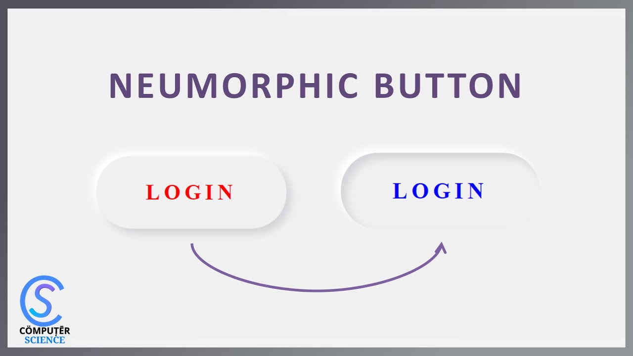 CSS Neumorphism Button Hover Effects | CSS Soft Button UI | Computer Science