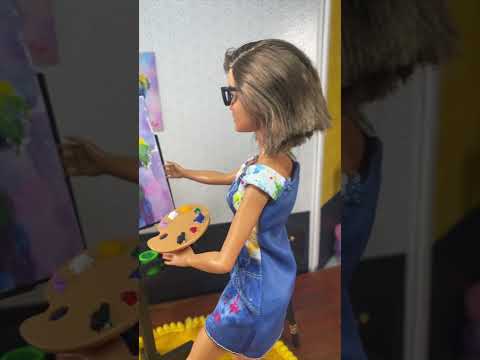 BARBIE PAINTS A PUPPY