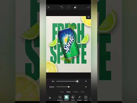 Cold Drinks Advertising Poster Design in Picsart | Product ad Poster - Product Commercial