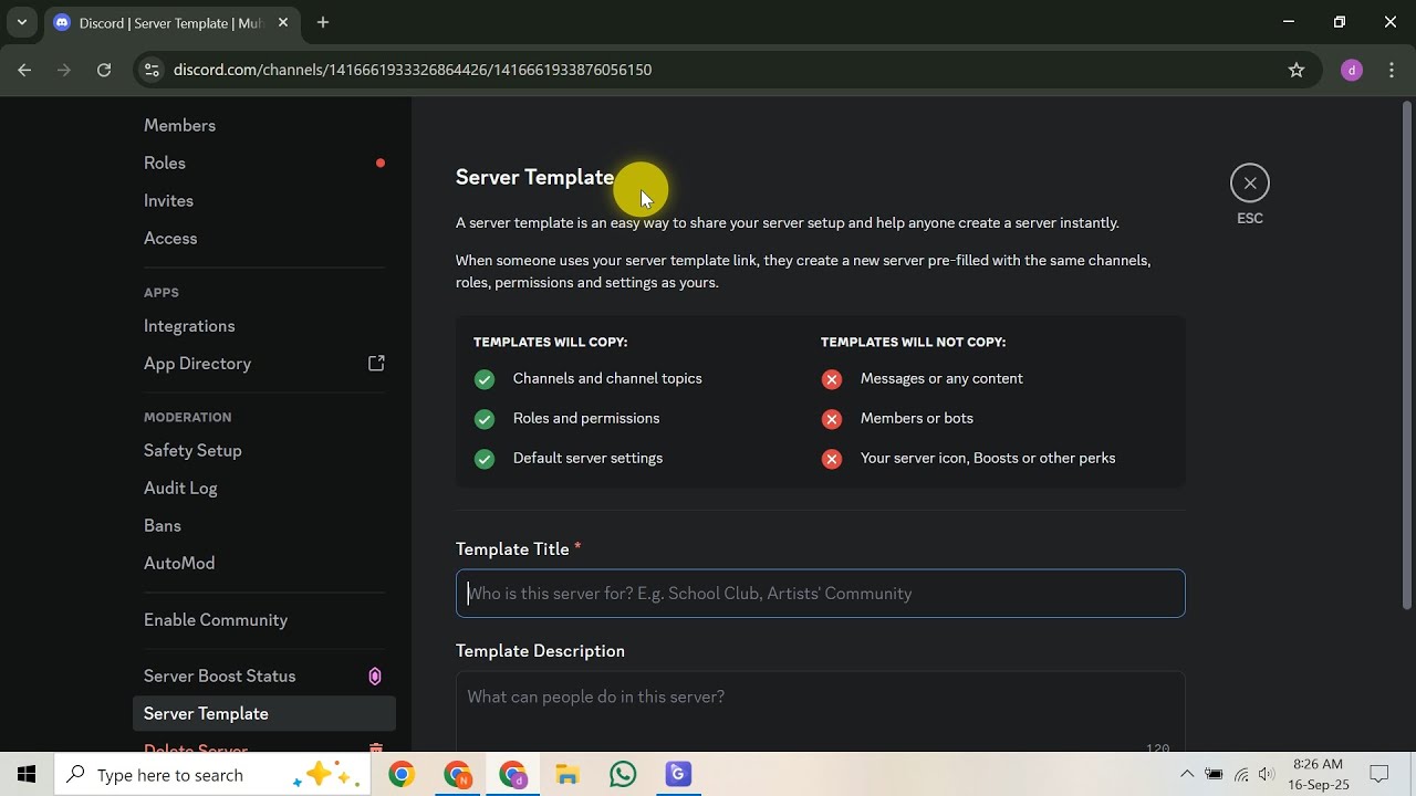 How To Copy A Discord Server Template