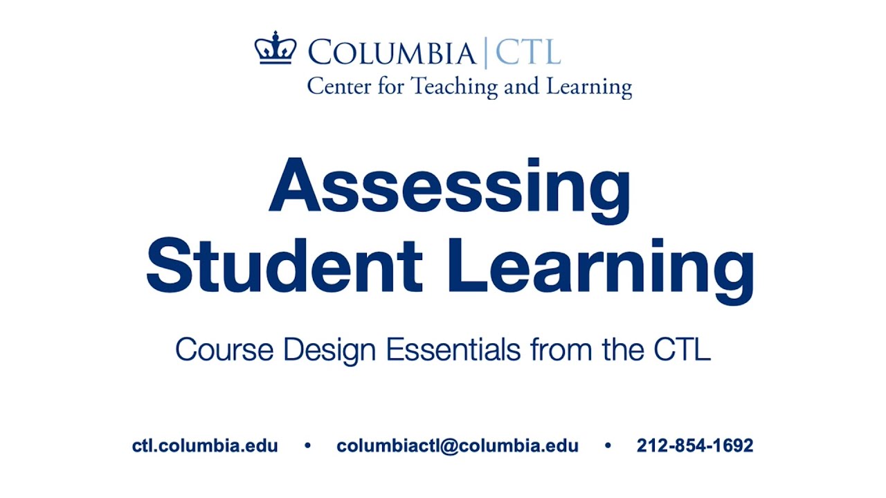 Course Design Essentials (Online) – Assessing Student Learning