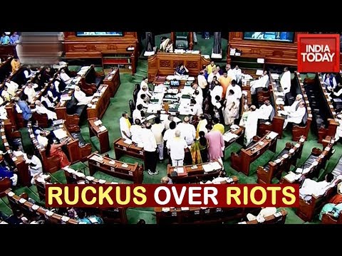 Ruckus In Lok Sabha, Speaker Issues Warning To Opposition MPs | Watch Live