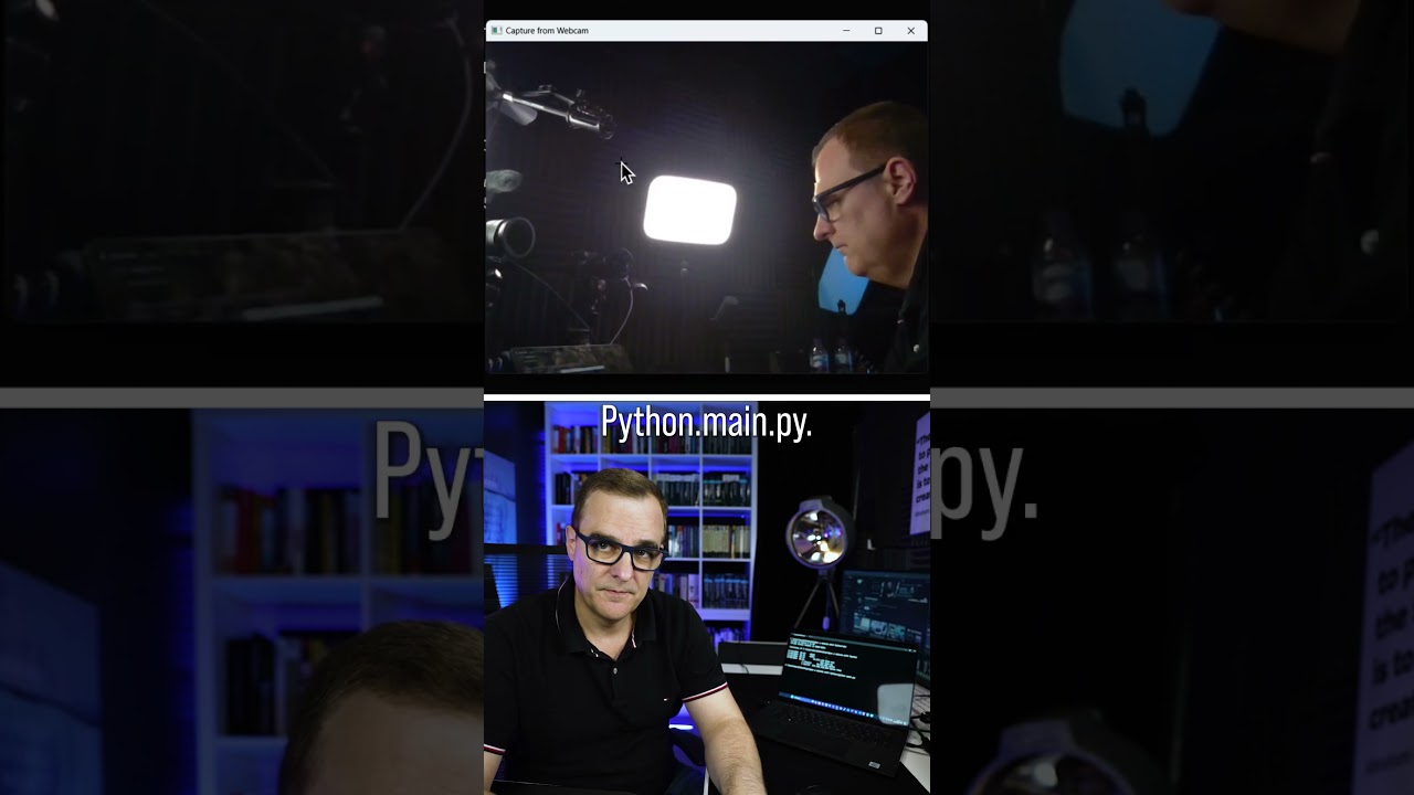 Open Webcam with Python (10 lines only) #shorts #python #webcam #windows #privacy
