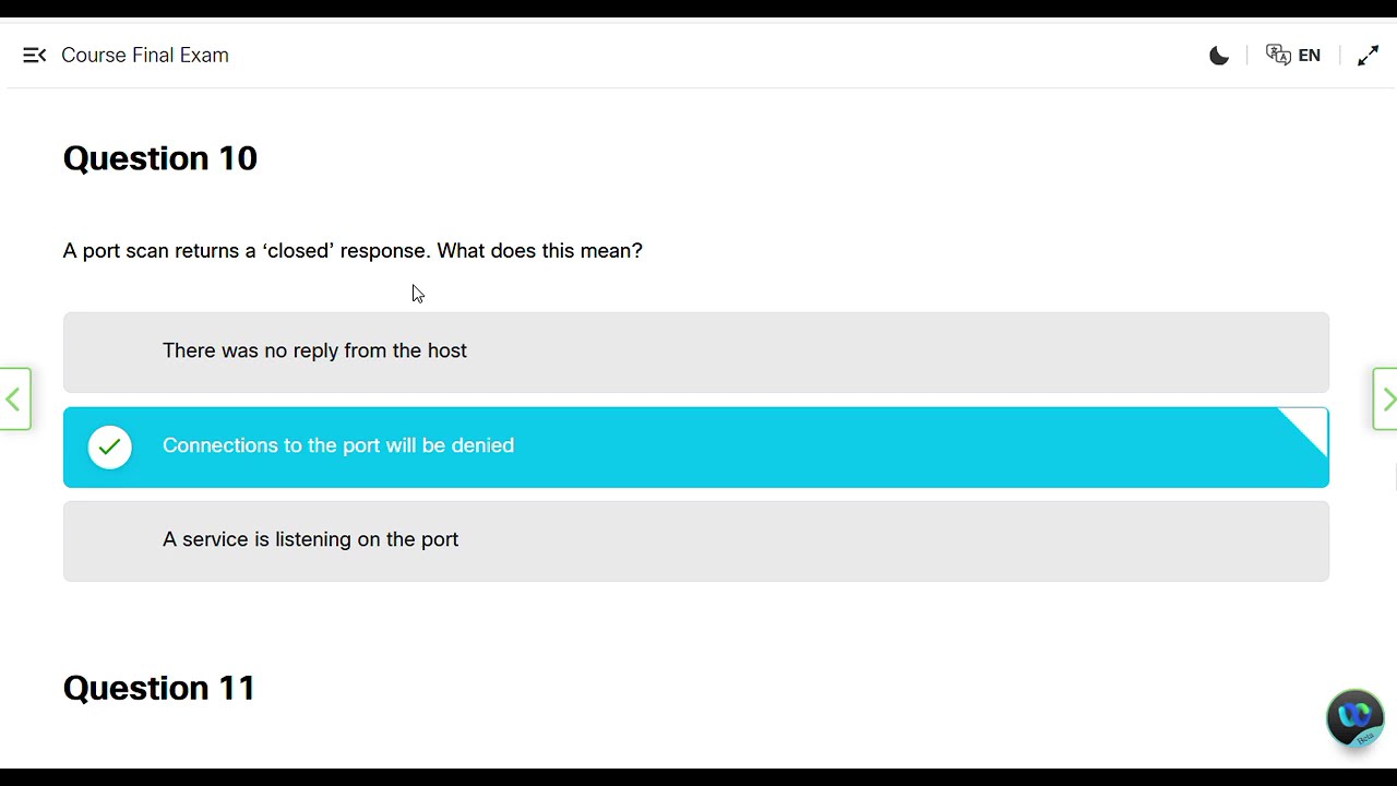 CISCO Networking Academy: Introduction to Cybersecurity [Course Final exam]