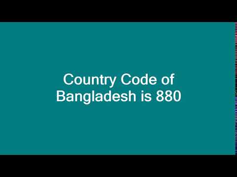 Country Code of Bangladesh is 880
