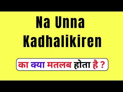 Na Unna Kadhalikiren Meaning In Hindi | Na Unna Kadhalikiren Kya Hot Hai | Na Unna Kadhalikiren