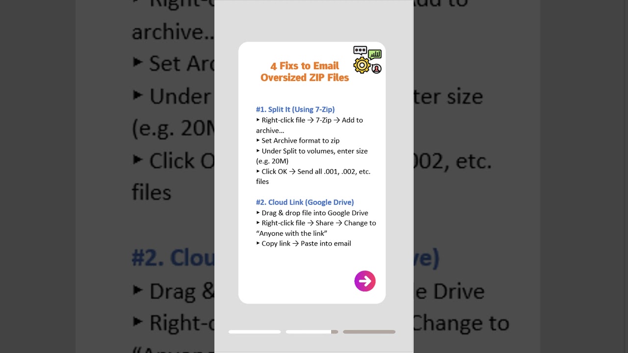 ZIP File Too Big to Email? Do This Instead! #zip #emailtips #filerecovery