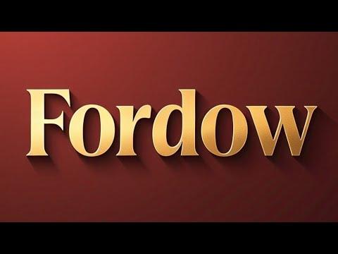 How to Pronounce Fordow