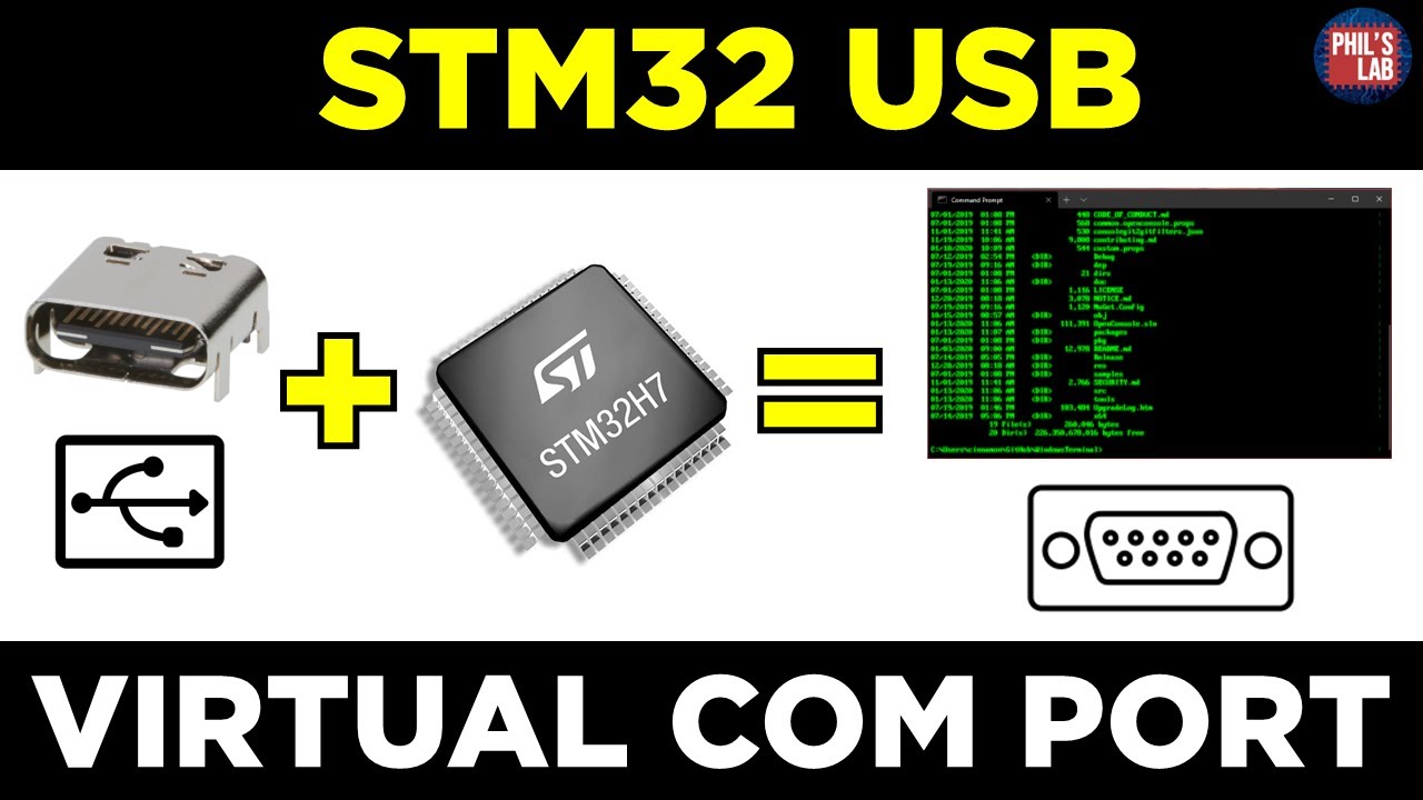 (Sponsored) STM32 USB Virtual COM Port - Phil's Lab #154