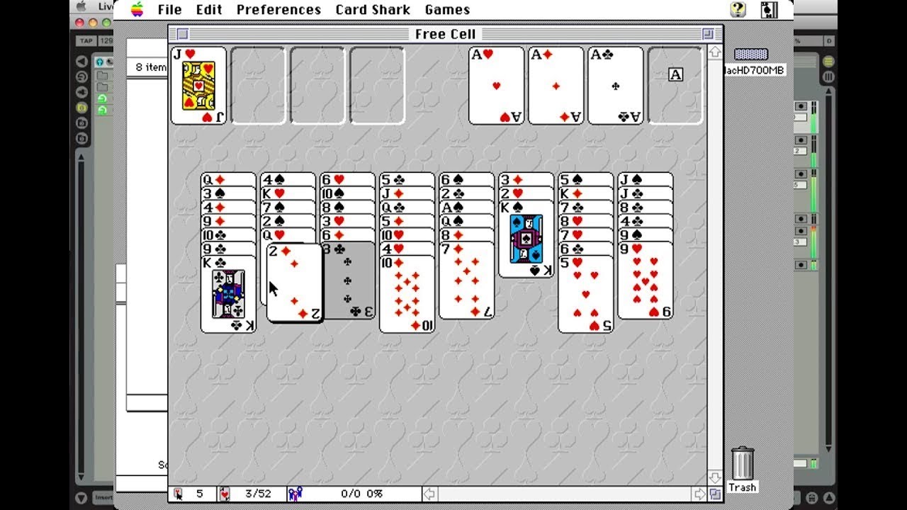 Apple Macintosh Longplay - Solitaire Till Dawn - Free Cell