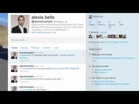 Twitter Basics (Part 7) - Direct Messaging (DM's) and Retweets - Opace Twitter Video Tutorials