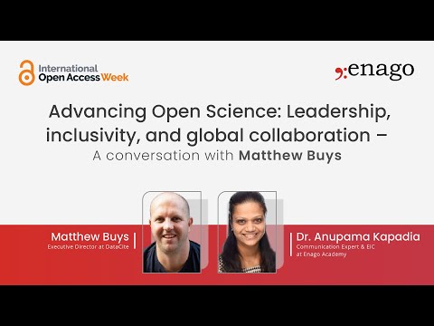 Advancing Open Science: Leadership, inclusivity, and global collaboration—A conversation with Mat…