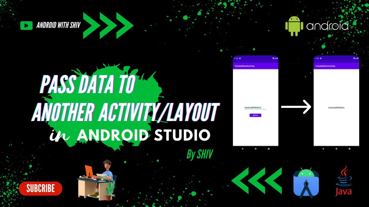 How to Pass Data from One to Another activity | Android Studio | JAVA | AndroidWithShiv | 2023