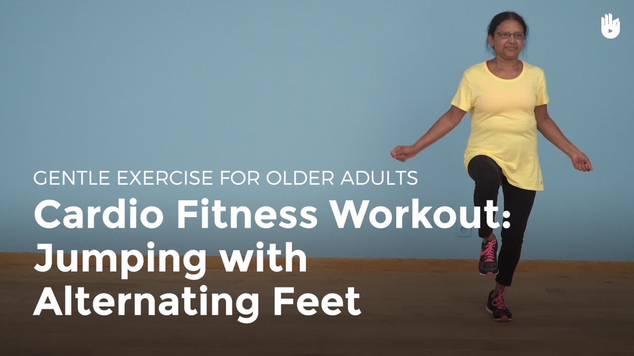 Cardio Exercise: Jumping with Alternating Feet - Gentle Exercise for ...