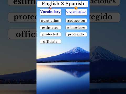 Part 35 - EN - Vocabulary X ES - Vocabulario